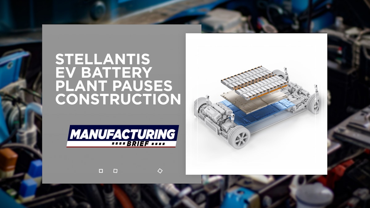 Stellantis EV Battery Plant Pauses Construction | IMPO